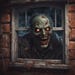 Halloween Zombie in a Window Set of 9 |seamless Patterns |instant ...