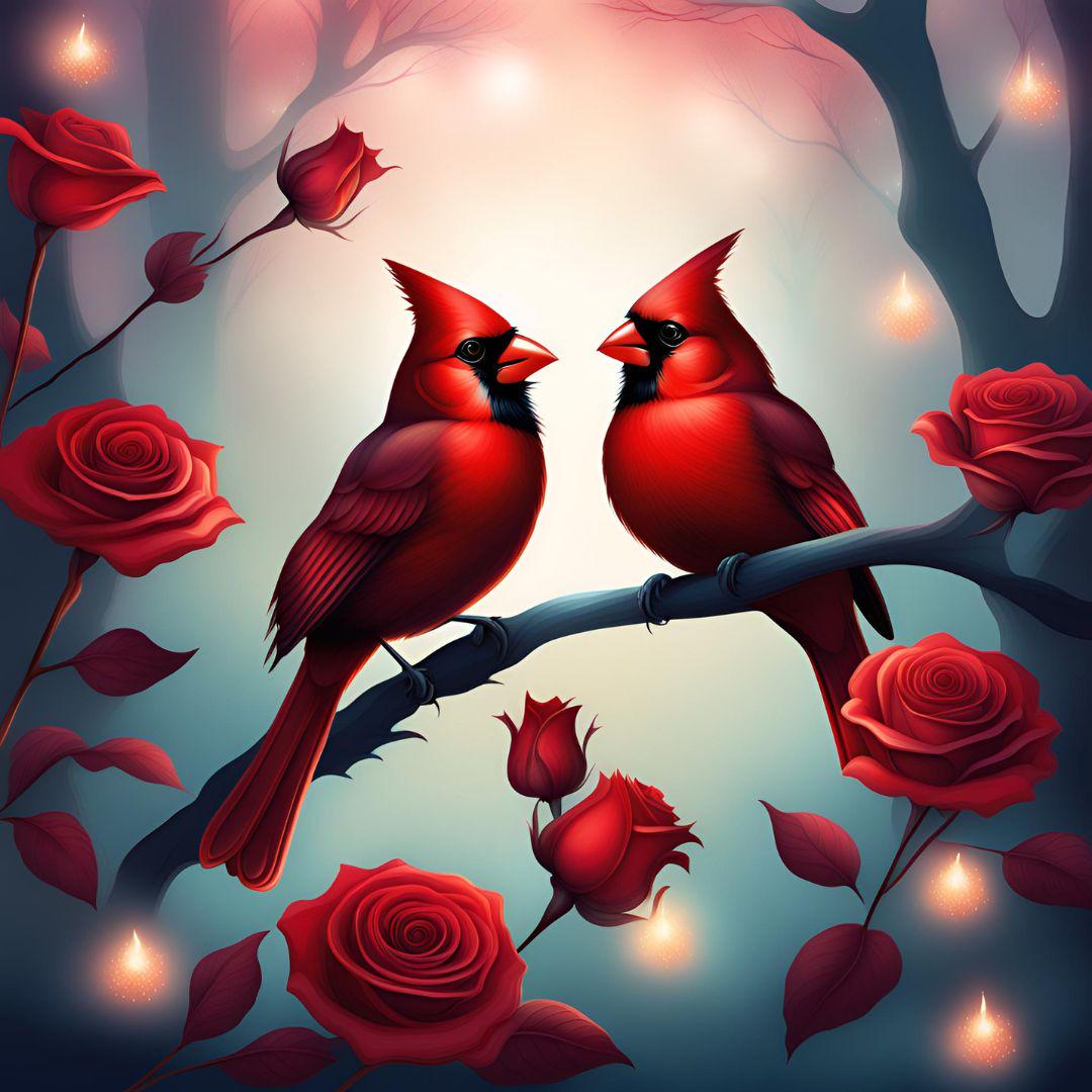 Red Cardinal Pattern Set of 7 |seamless Patterns| Instant Download ...