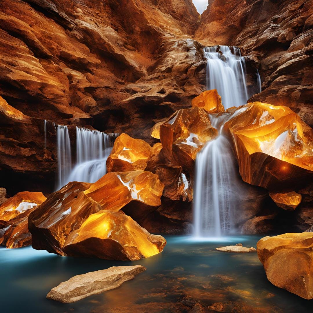 Crystal Waterfall Pattern Set of 12 |seamless Patterns| Instant ...