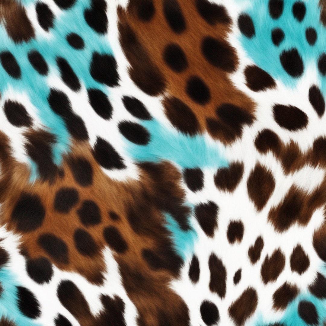 Western Cowhide Print Set of 10 |seamless Patterns |instant Download ...