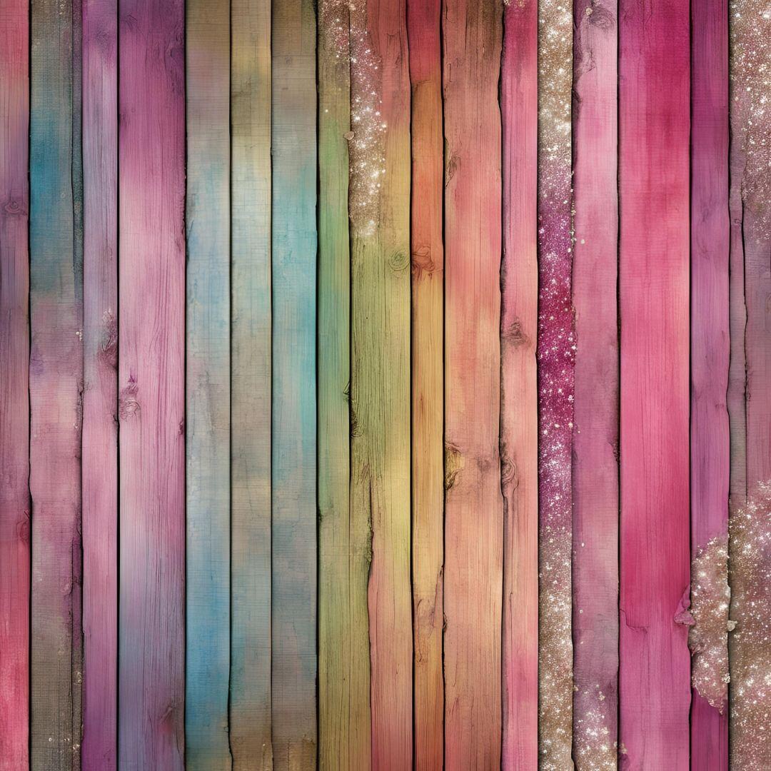 Glitter Rainbow Wood Planks: Seamless Digital Paper (12x12, JPEG) - Etsy