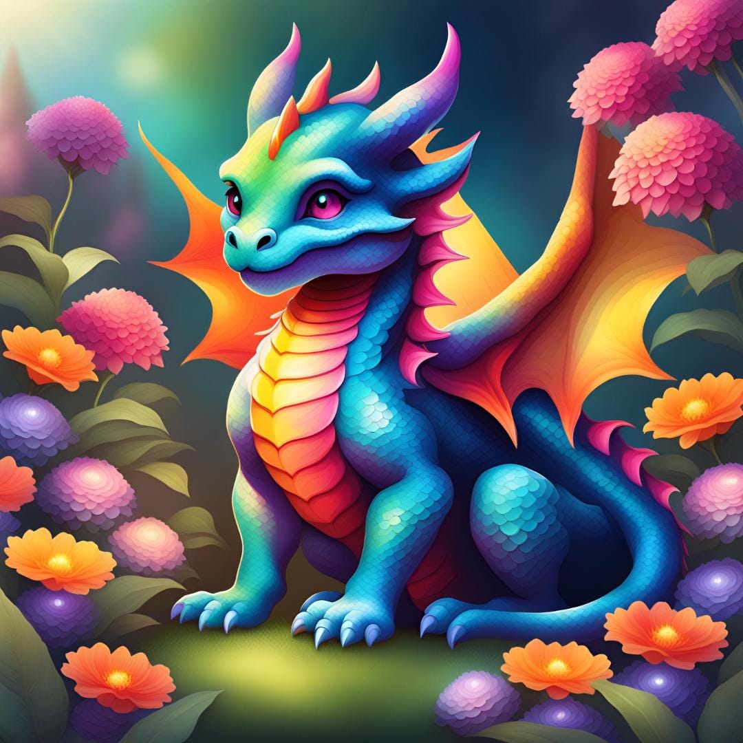 Baby Dragon Pattern Set of 8 |seamless Patterns| Instant Download ...