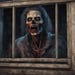 Halloween Zombie in a Window Set of 9 |seamless Patterns |instant ...