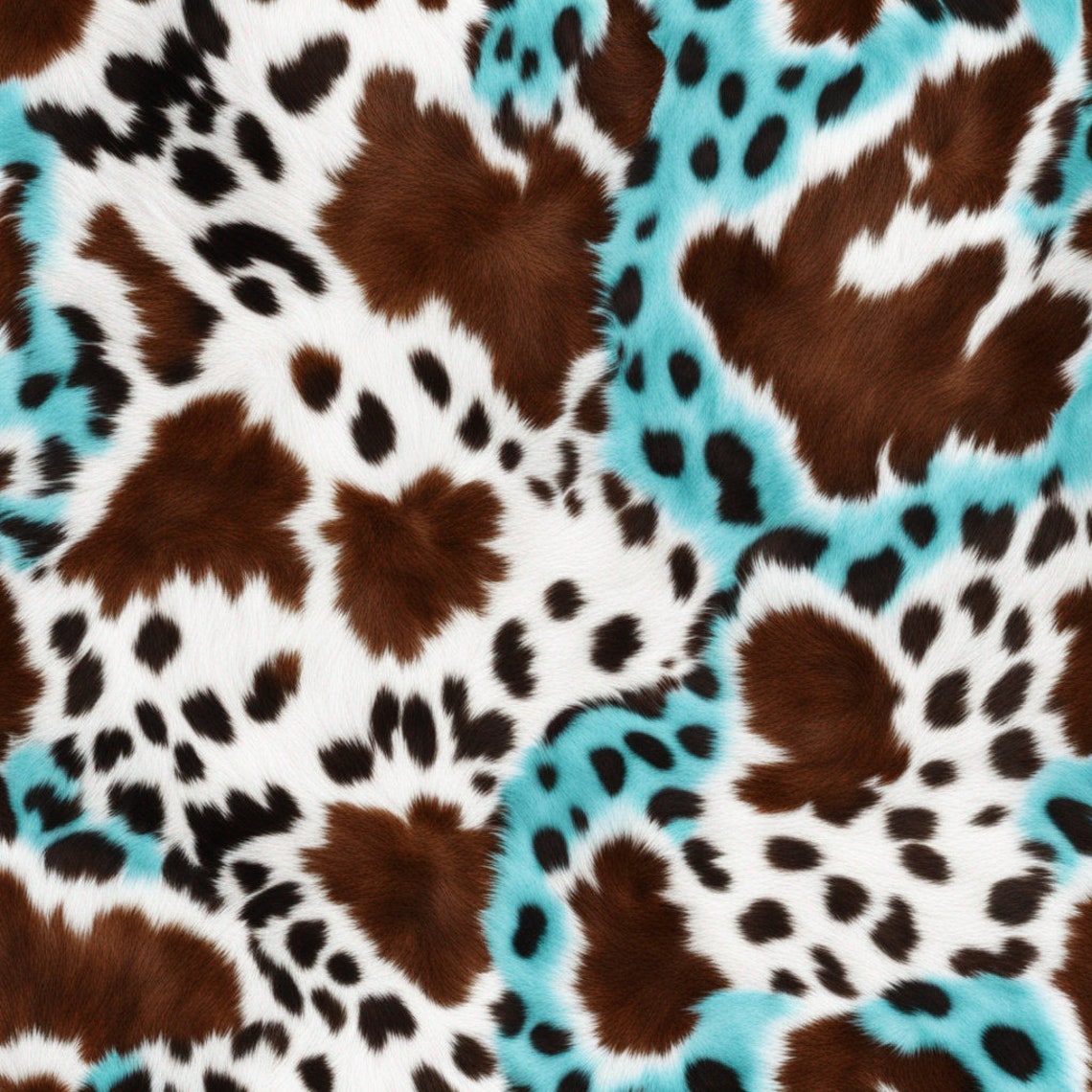 Western Cowhide Print Set of 10 |seamless Patterns |instant Download ...