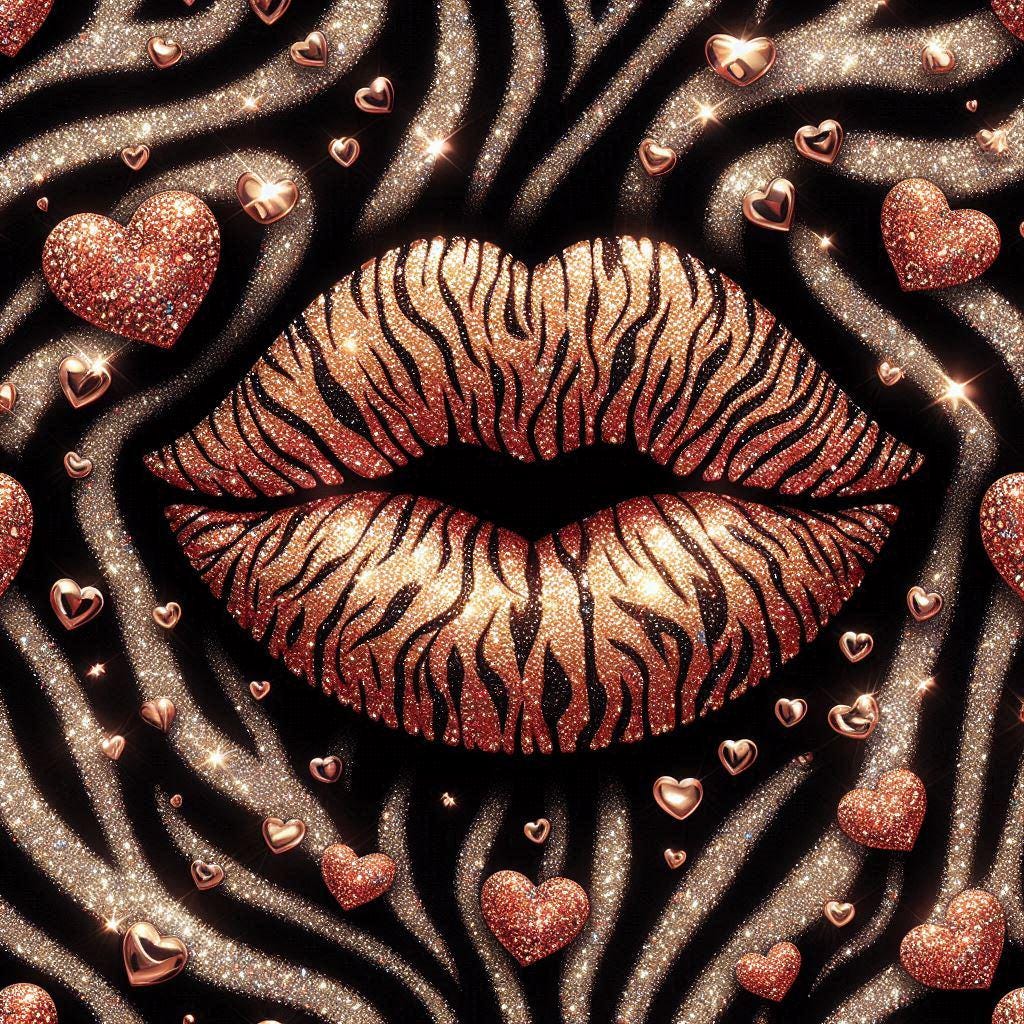 Fashion Kiss Lips Set of 20 |seamless Patterns |instant Download ...