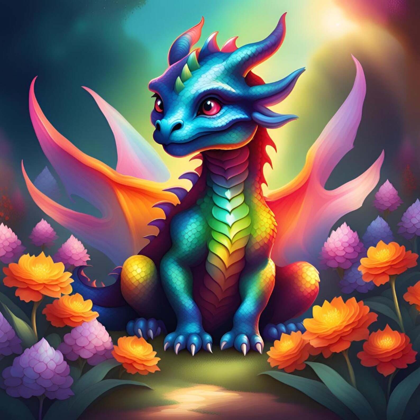 Baby Dragon Pattern Set of 8 |seamless Patterns| Instant Download ...