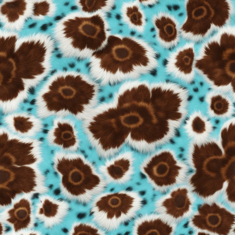 Western Cowhide Print Set of 10 |seamless Patterns |instant Download ...