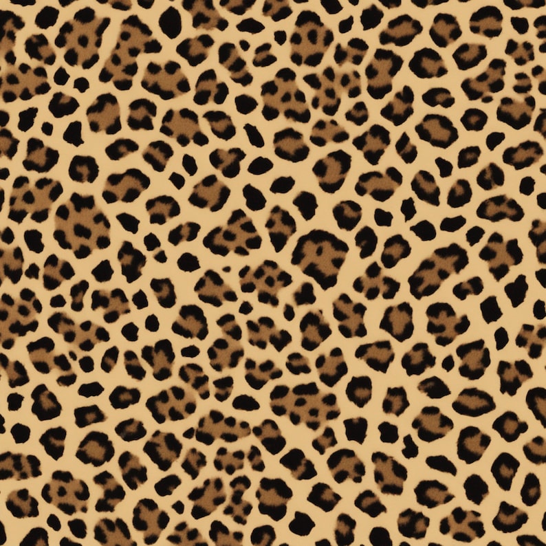 Brown Leopard Print Set of 12 |seamless Patterns |instant Download ...