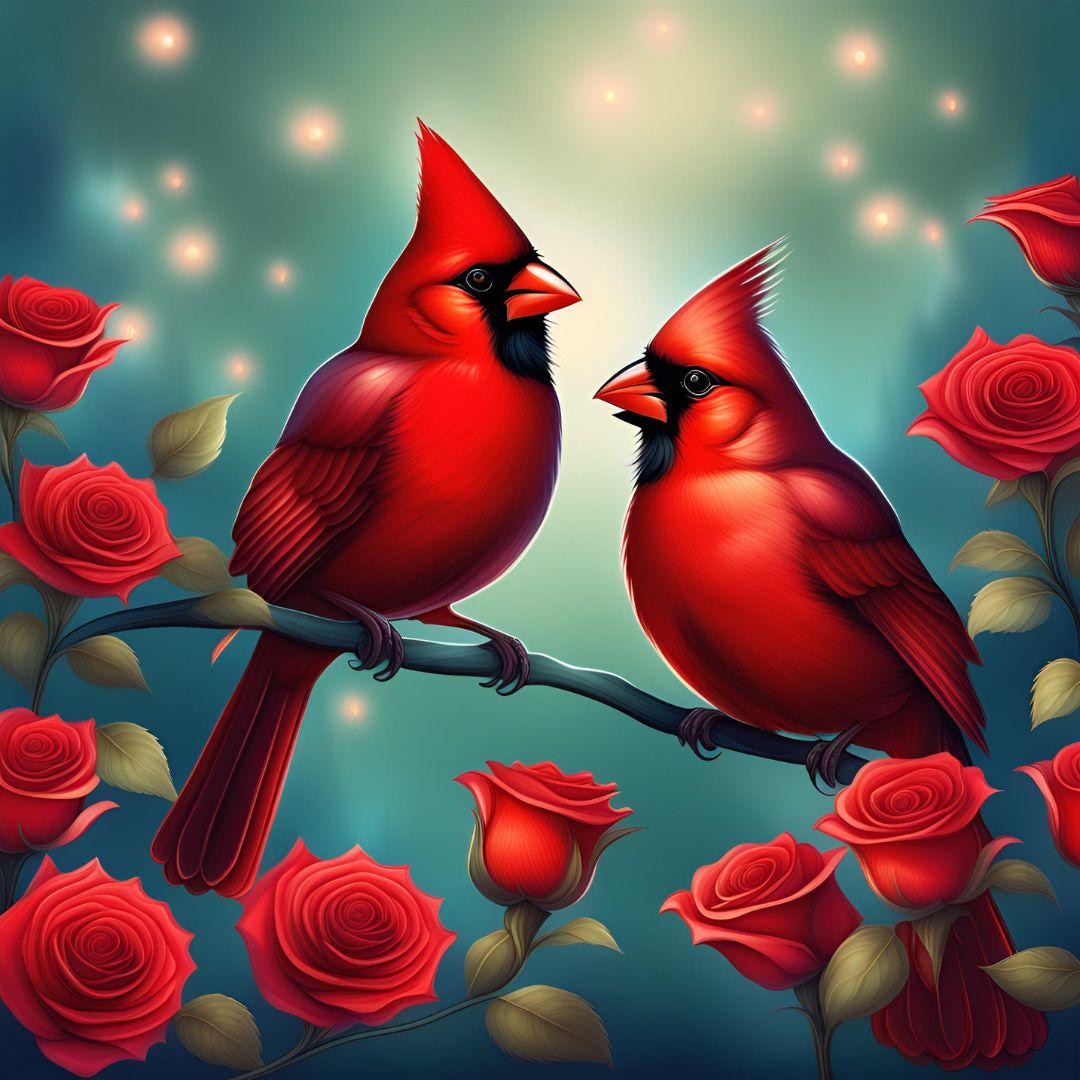 Red Cardinal Pattern Set of 7 |seamless Patterns| Instant Download ...