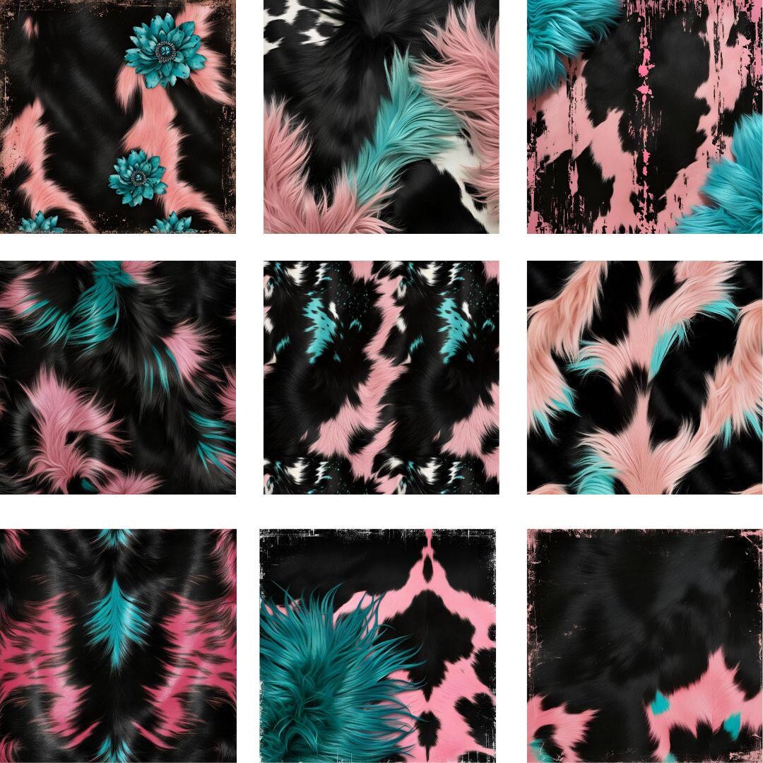 Western Fur Set of 22 |seamless Patterns |instant Download | Printable ...