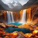 Crystal Waterfall Pattern Set of 12 |seamless Patterns| Instant ...