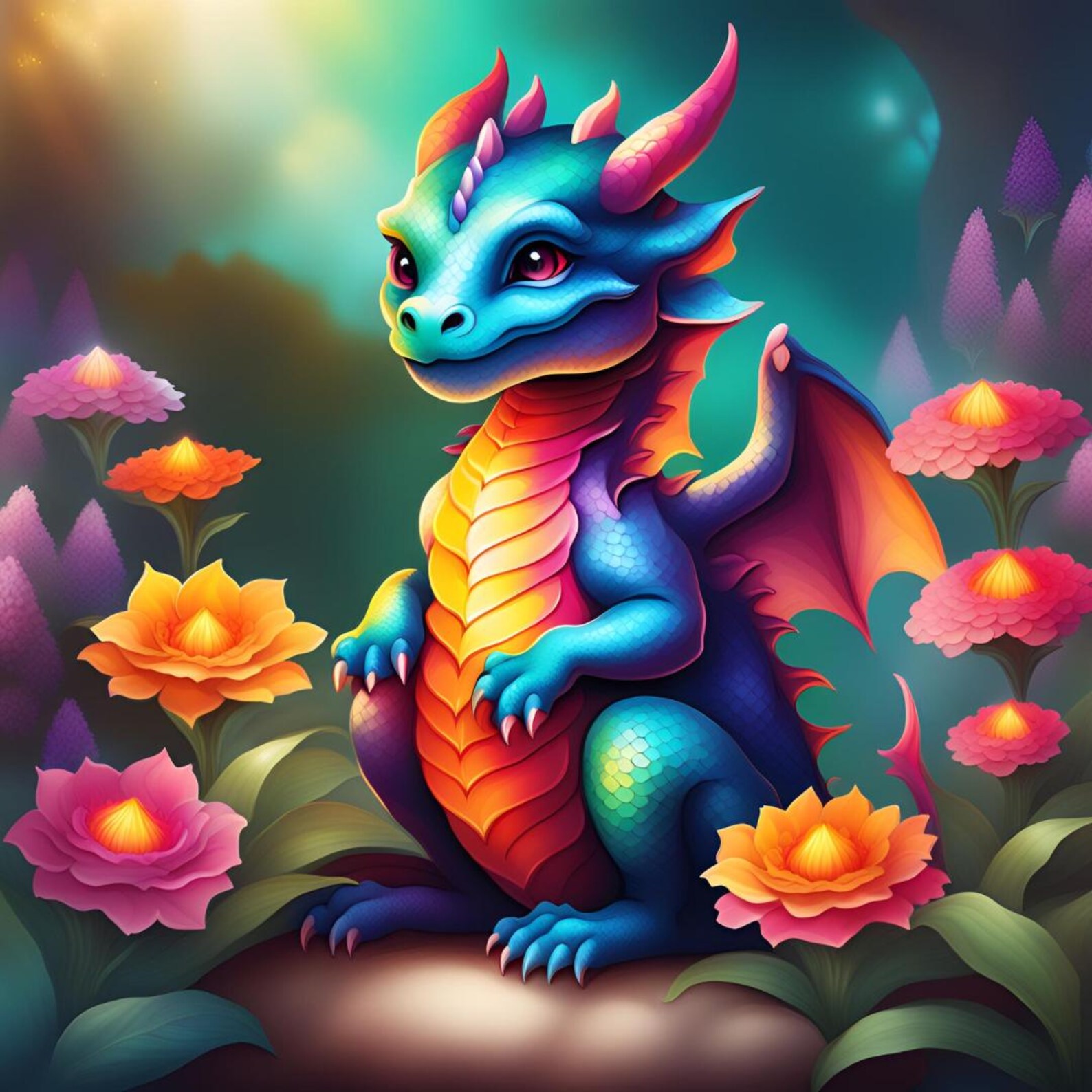 Baby Dragon Pattern Set of 8 |seamless Patterns| Instant Download ...