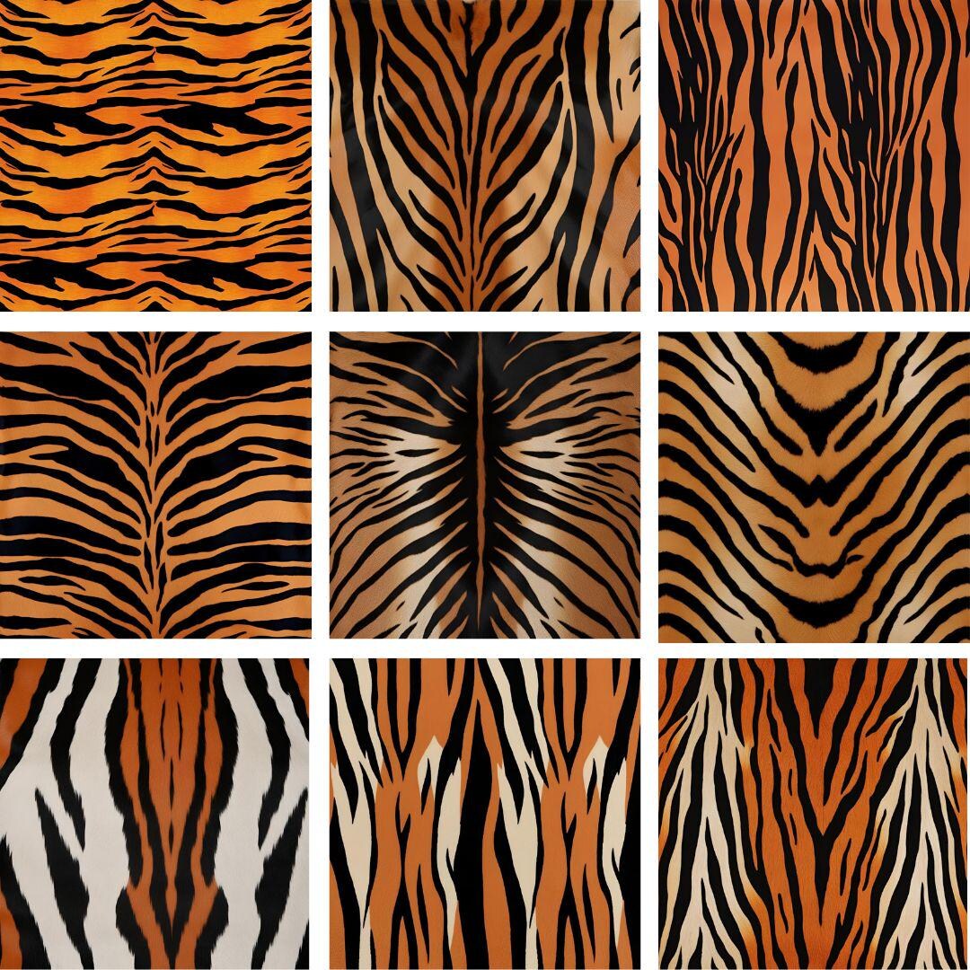 Tiger Skin Set of 10+ |seamless Patterns |instant Download | Printable ...