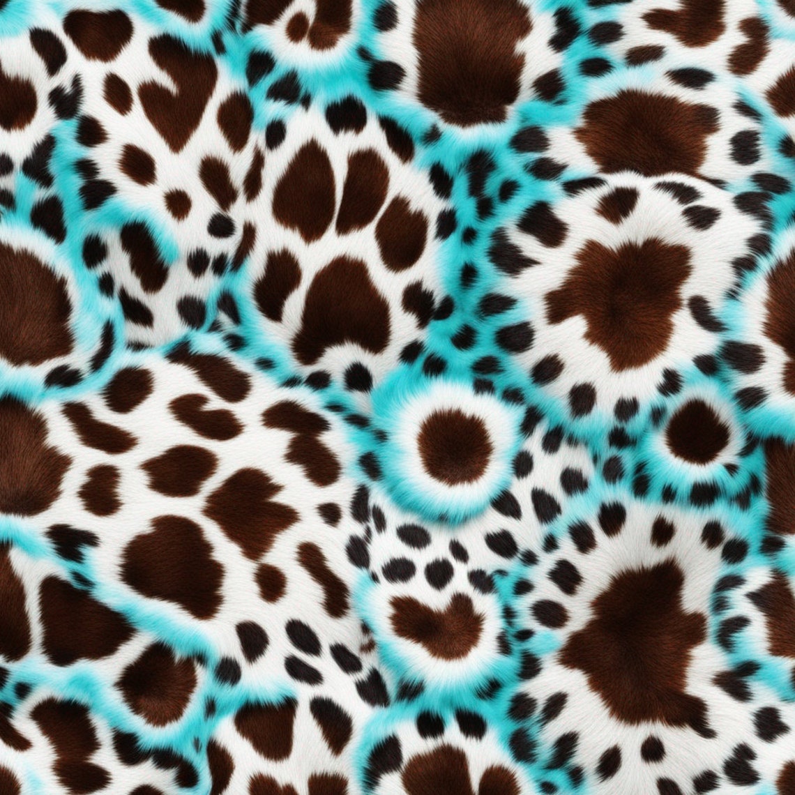 Western Cowhide Print Set of 8 |seamless Patterns |instant Download ...