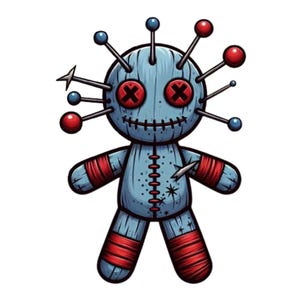 Voodoo Dolls Set of 18 Sublimation PNG Print |instant Download ...