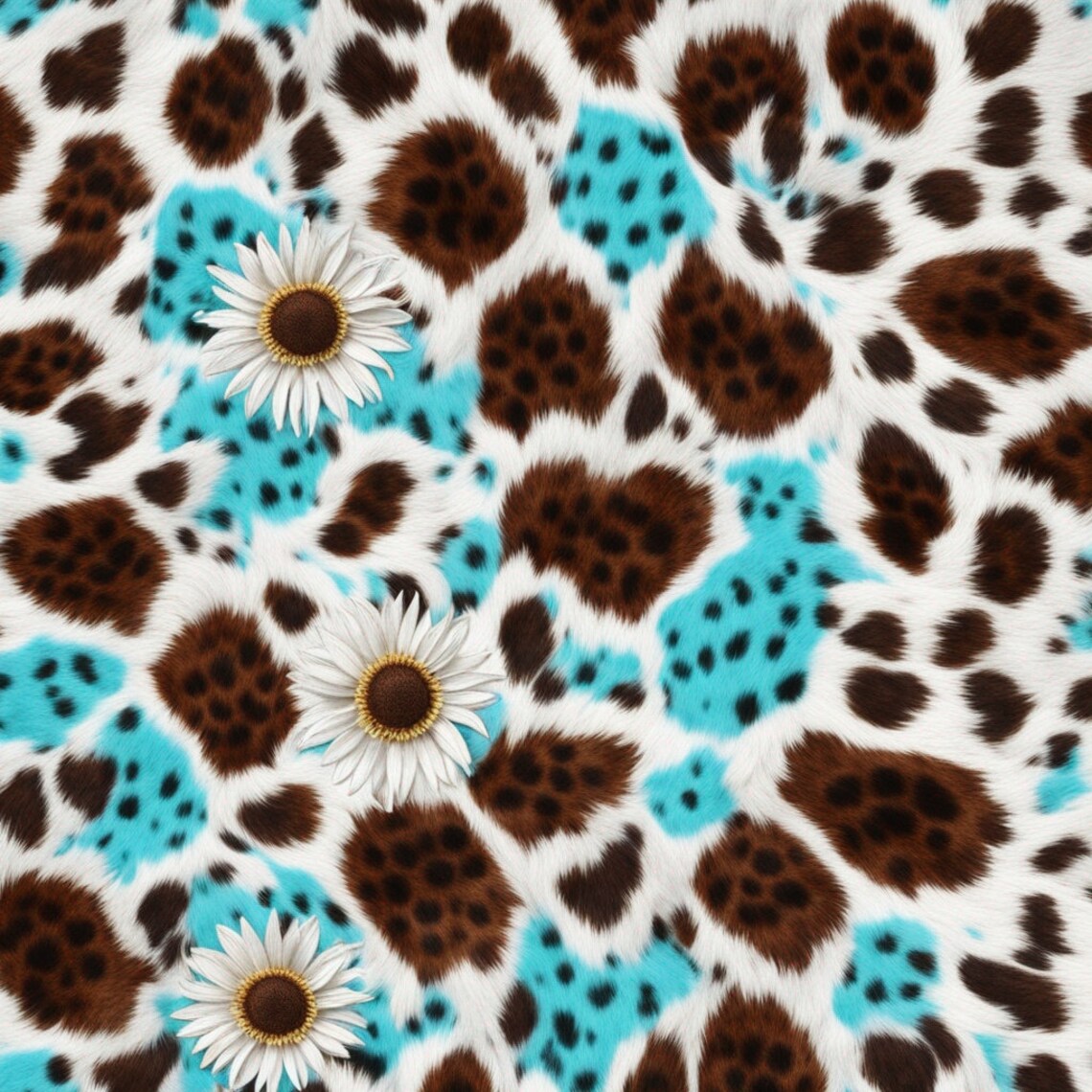 Western Cowhide Print Set of 10 |seamless Patterns |instant Download ...