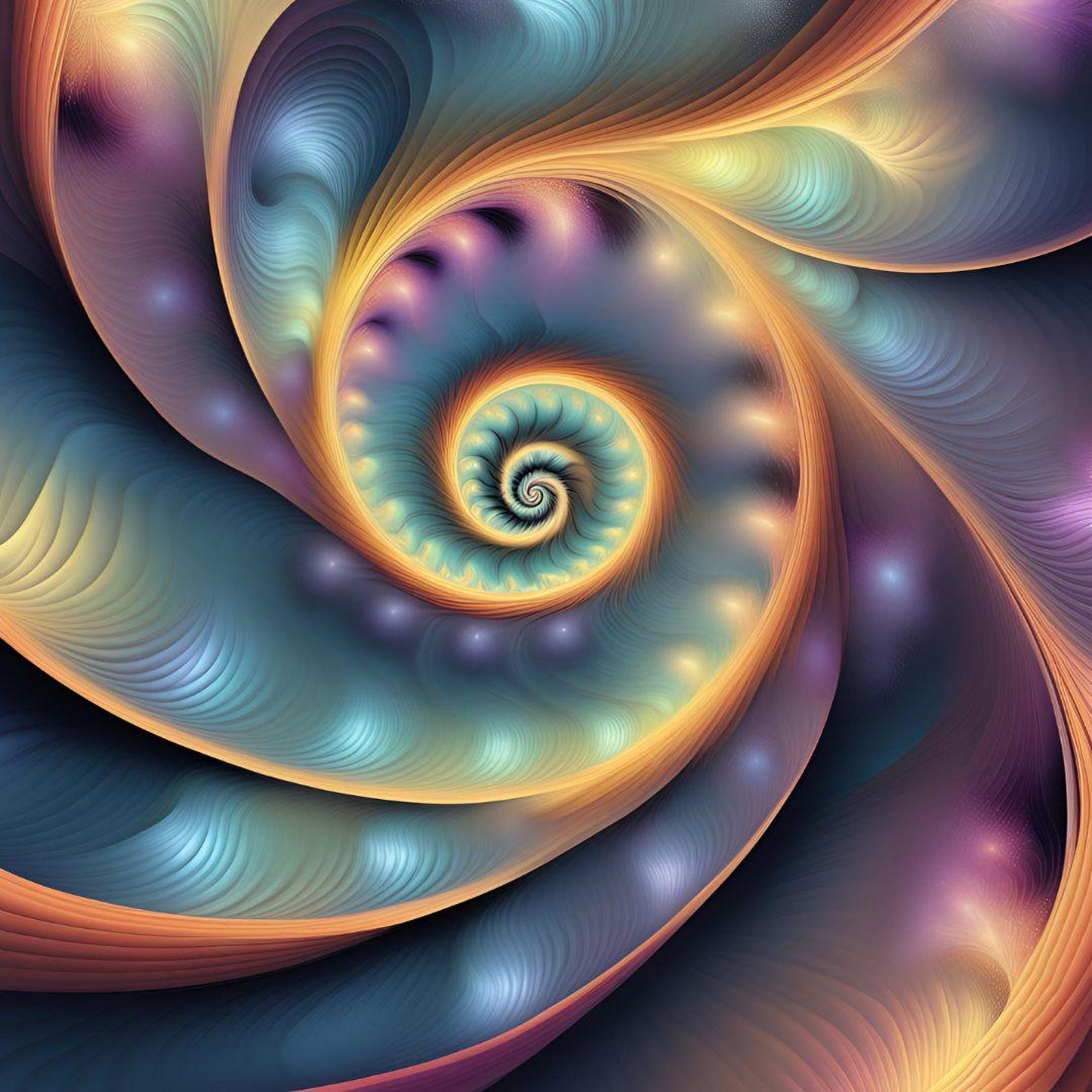 Beautiful Spiral Pattern Set of 21 seamless Patterns instant Download ...