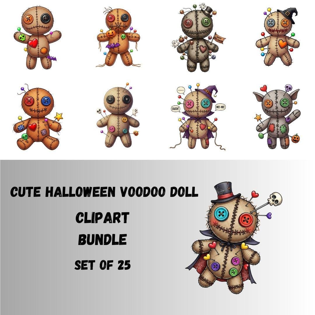 Halloween Voodoo Doll Sublimation Bundle: 25 PNG Files (digital ...