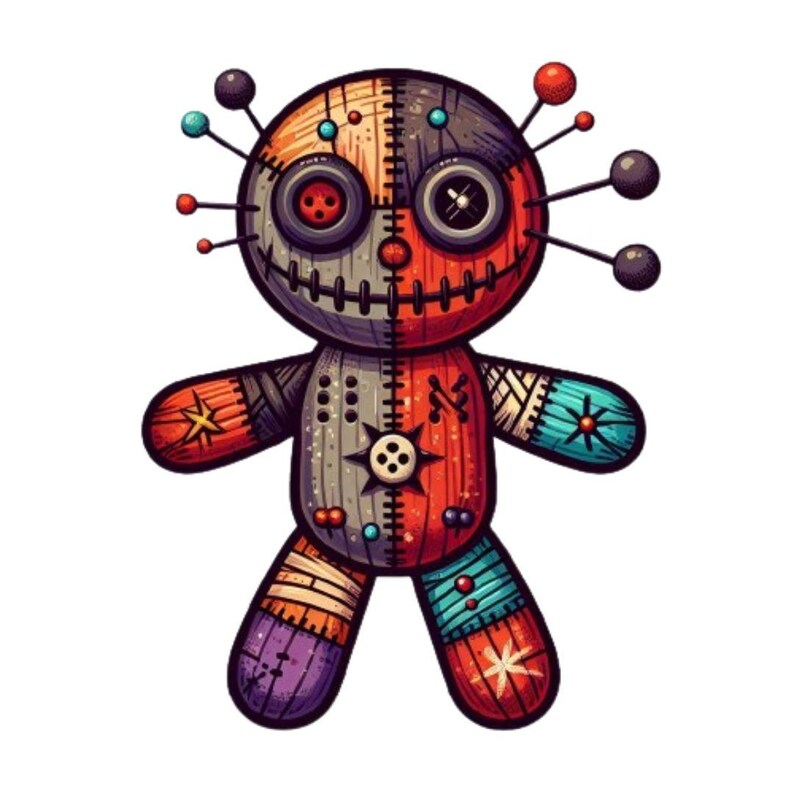 Voodoo Dolls Set of 18 Sublimation PNG Print |instant Download ...