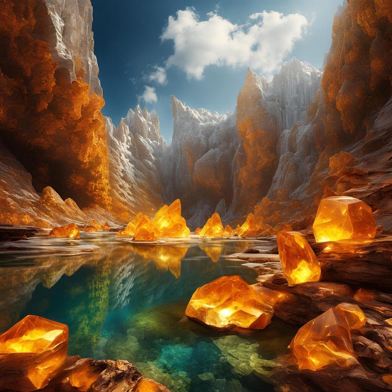 Crystal Waterfall Pattern Set of 12 |seamless Patterns| Instant ...