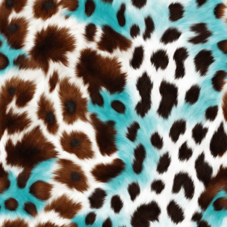 Western Cowhide Print Set of 10 |seamless Patterns |instant Download ...