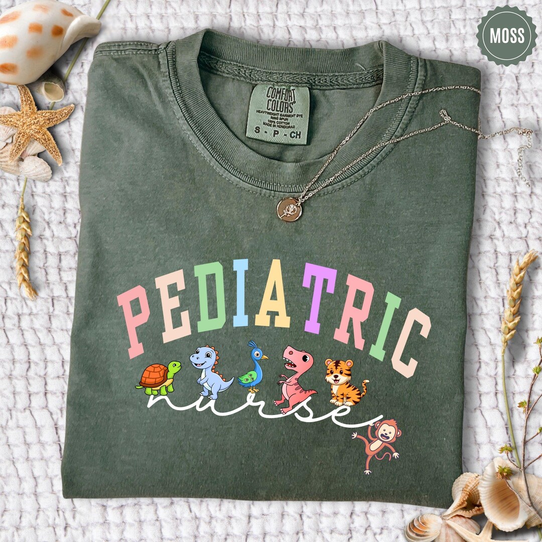 Pediatric Nurse Shirt, Pediatric Nurse Sweatshirt, Pediatrics Animal ...