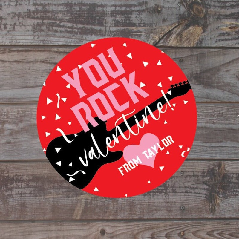 You Rock Valentine - Etsy