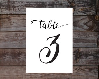 Formal table number | Etsy
