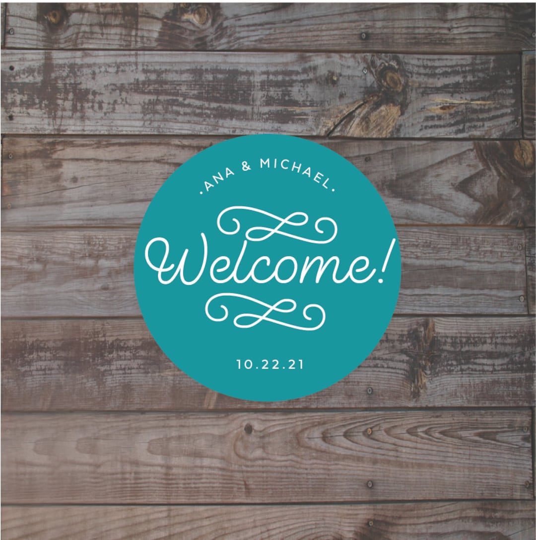 Welcome Bag Stickers, Wedding Favor Labels, Welcome, Hotel Bag Sticker ...