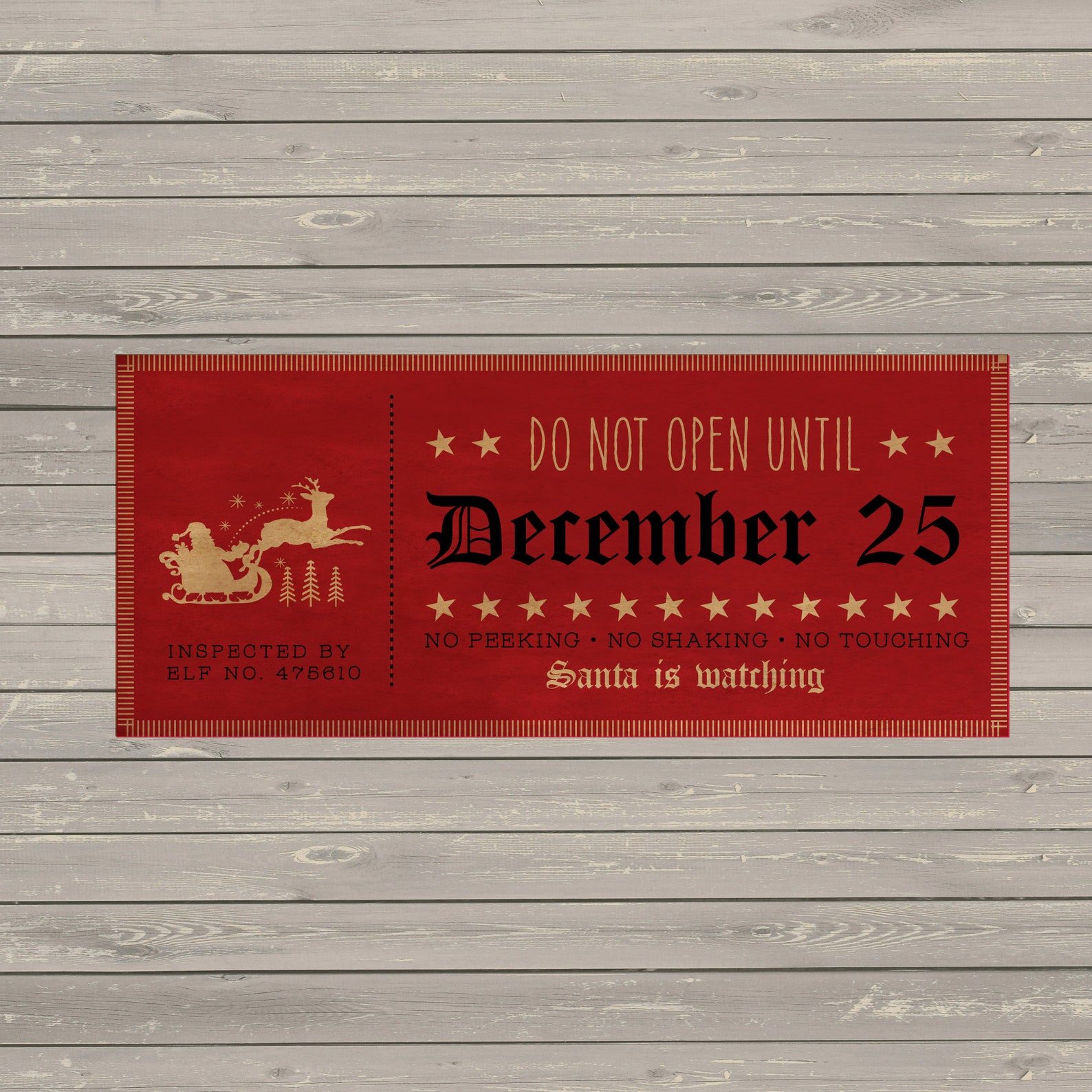 Christmas Gift Sticker Christmas Gift Decoration Do Not Open - Etsy