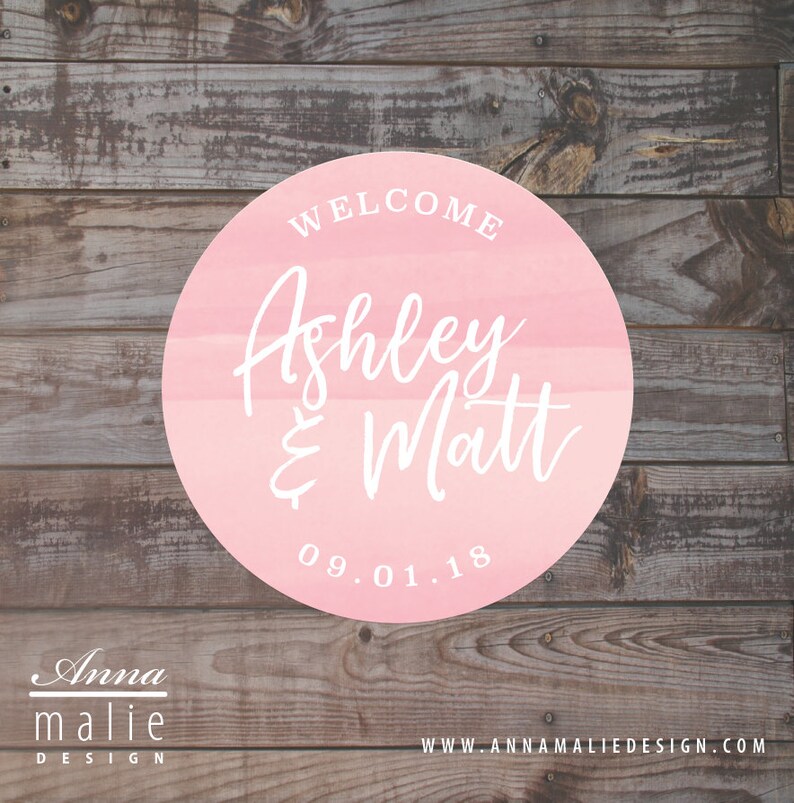 Welcome Bag Stickers Pink Sticker Favor Sticker Welcome to - Etsy