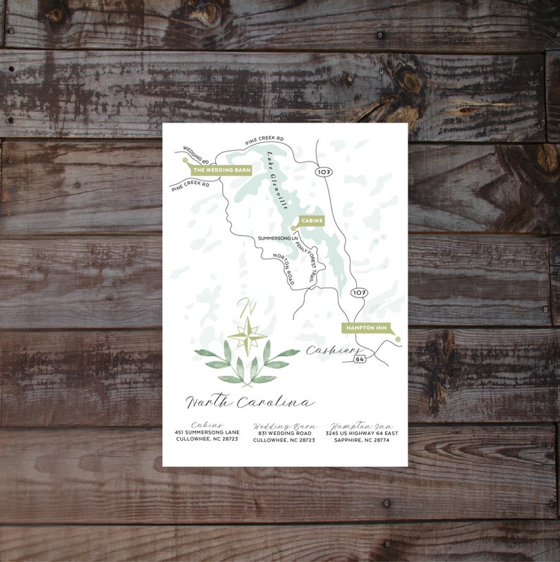 Map Hand Drawn Map Wedding Map Event Map Printed Maps Diy - Etsy