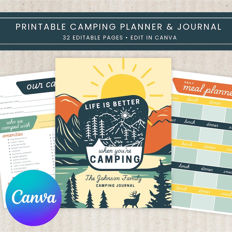 Camping Journal - Etsy