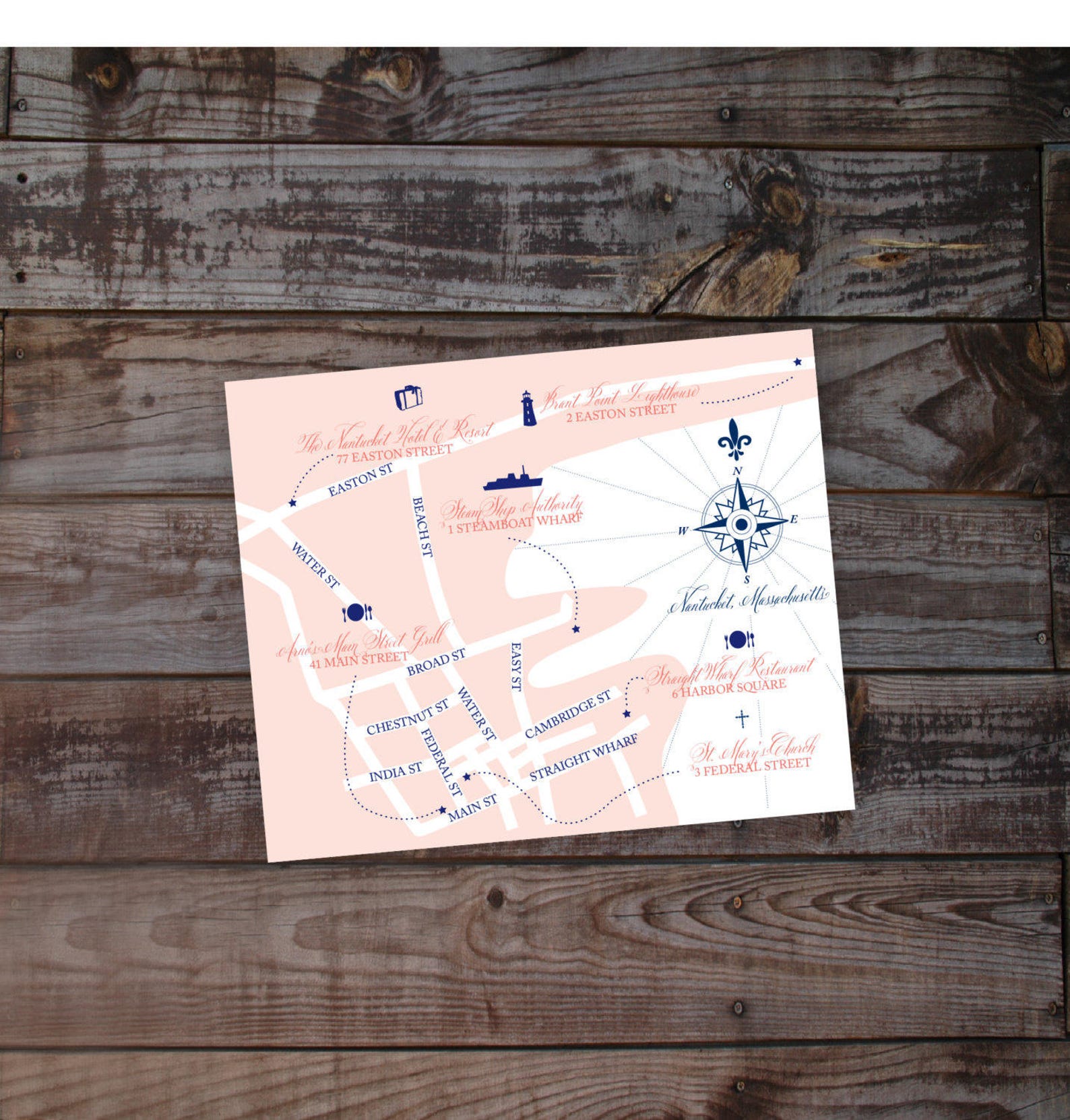 Wedding Invitation Map, Event Map, Guest Map, Driving Directions ...