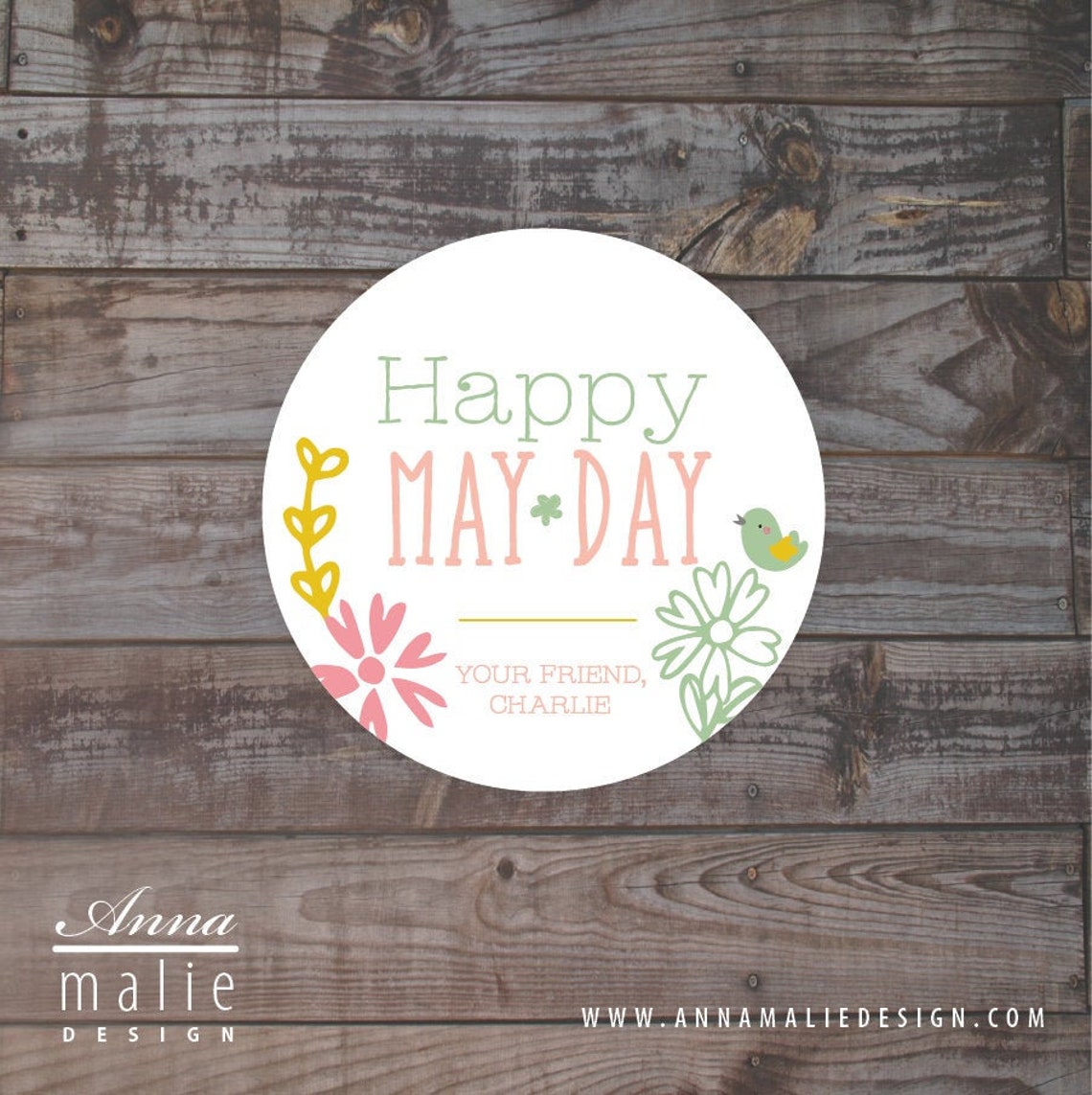 May Day sticker May Day basket May Day gift sticker May Day | Etsy