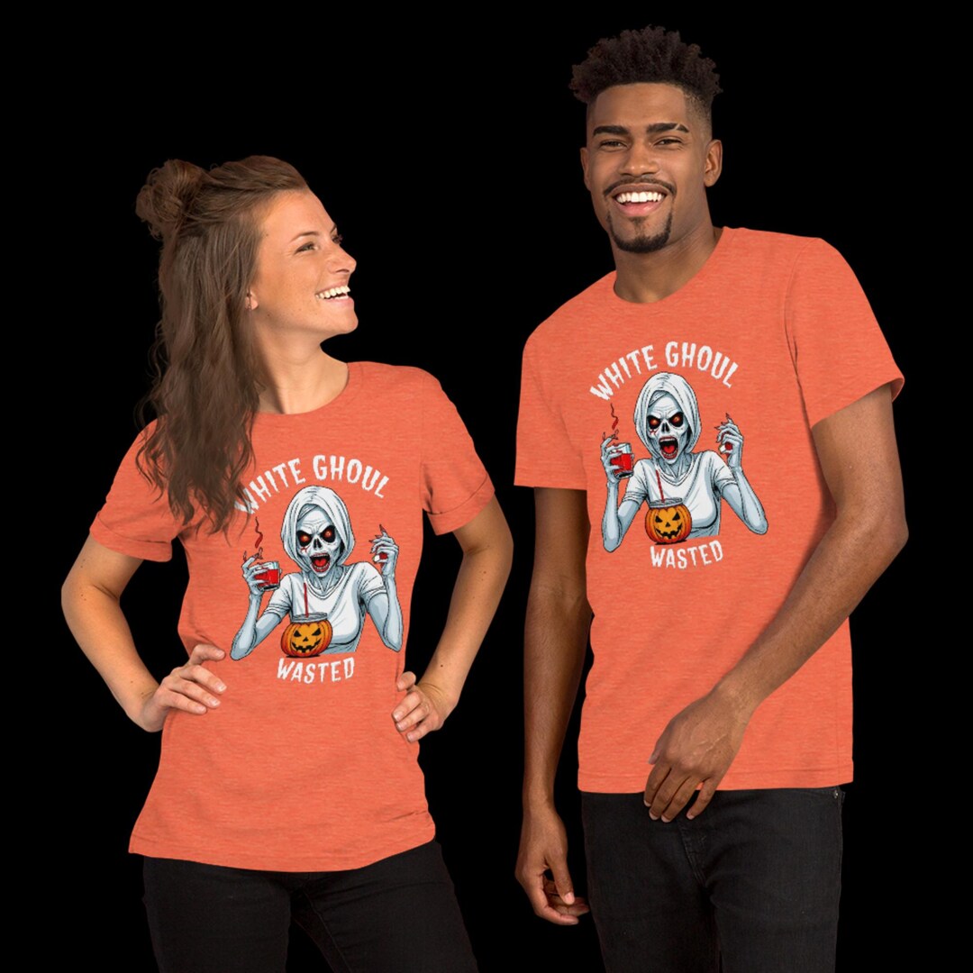 White Ghoul Wasted Shirt Halloween Party Halloween Ghoul Unisex T-shirt ...