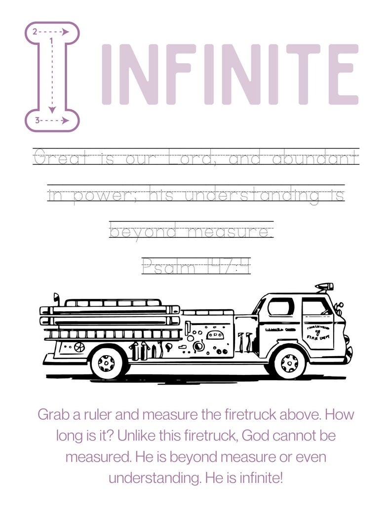 Attributes of God Tracing and Coloring Pages A-Z (upper Case Only) - Etsy