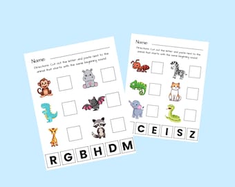 Freshwater Vs Saltwater Cut and Paste Worksheet - Etsy