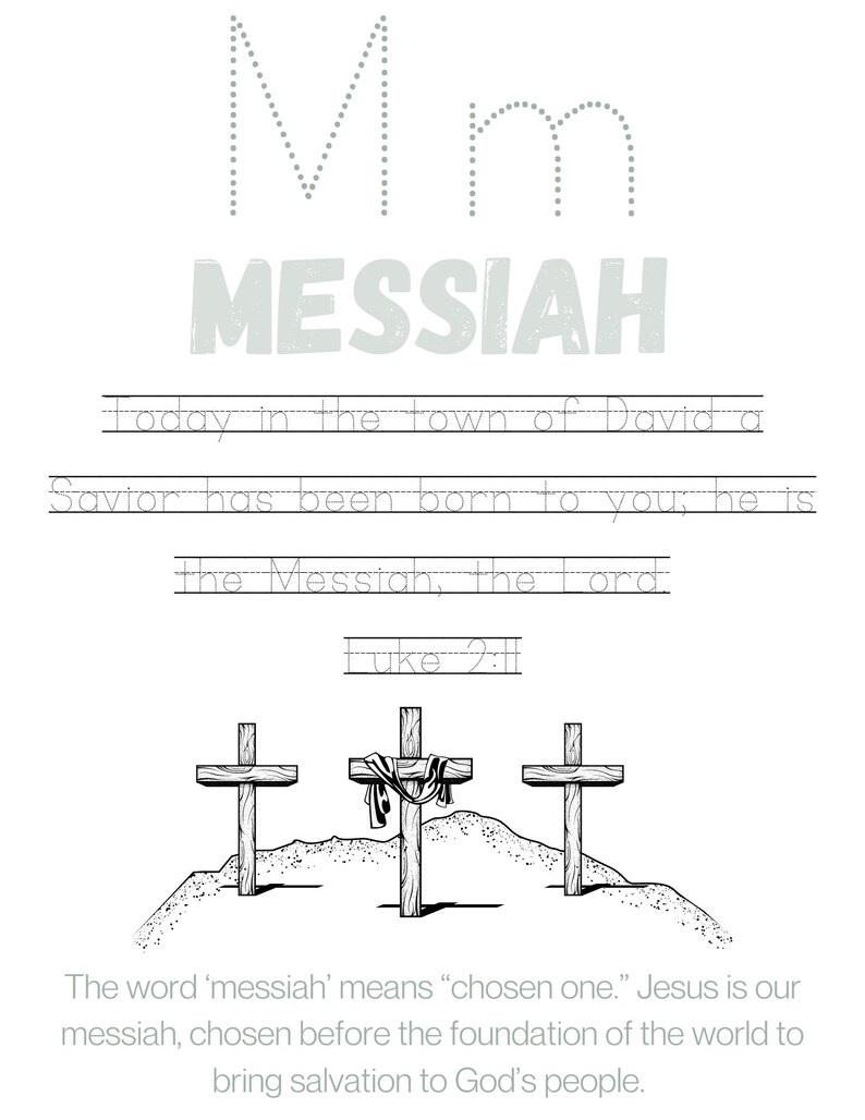 Attributes of God Tracing and Coloring Pages A-Z (upper and Lower Case ...