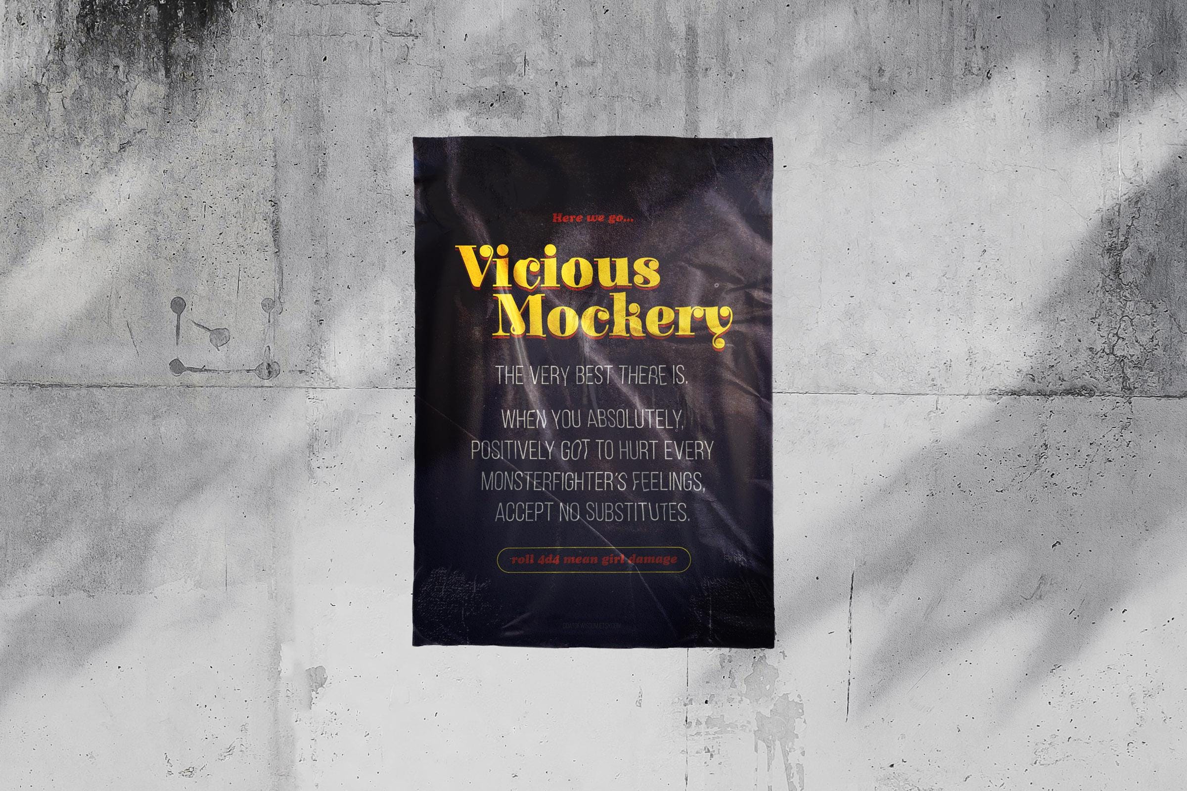 Printable Dnd Wall Art - Vicious Mockery Spell | Dnd Gifts, Posters ...