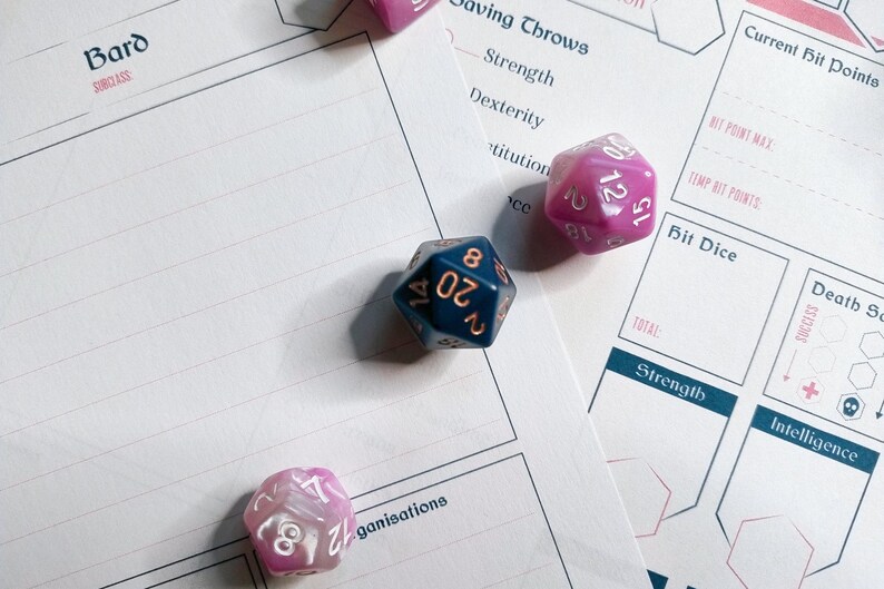 Printable Dnd Bard Character Journal | Dnd Accessories | Digital ...