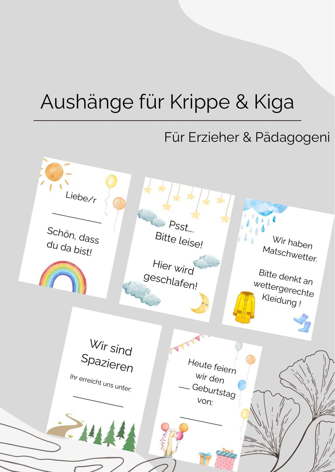 10 Posters for Nursery & Kindergarten - Etsy