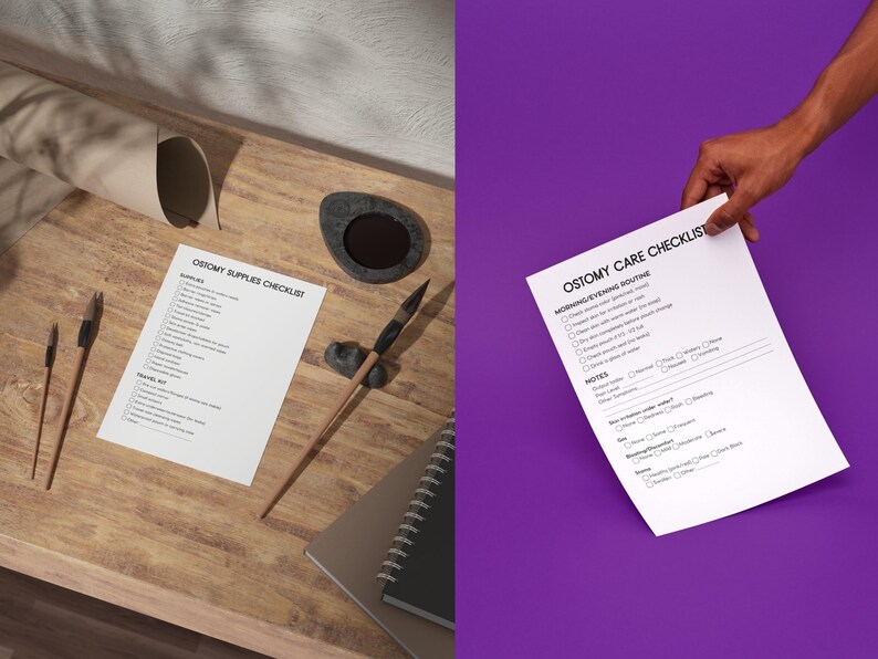 Printable Ostomy Care Checklist Guide, Colostomy Ileostomy Crohn’s ...