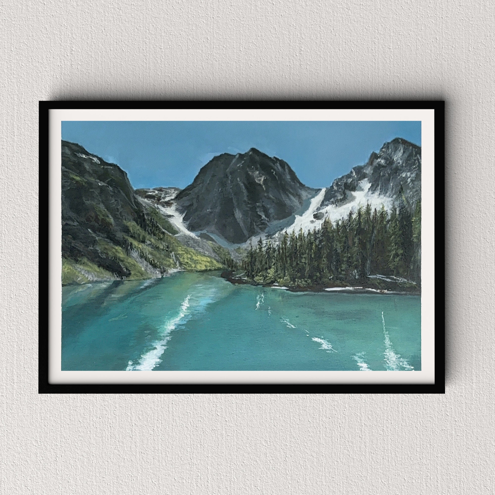 COLCHUCK Original Landscape Artwork DIGITAL PRINT of Lake Colchuck - Etsy