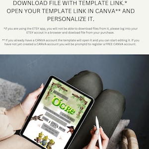 Ogre Baby Shower Editable Invitation - Etsy