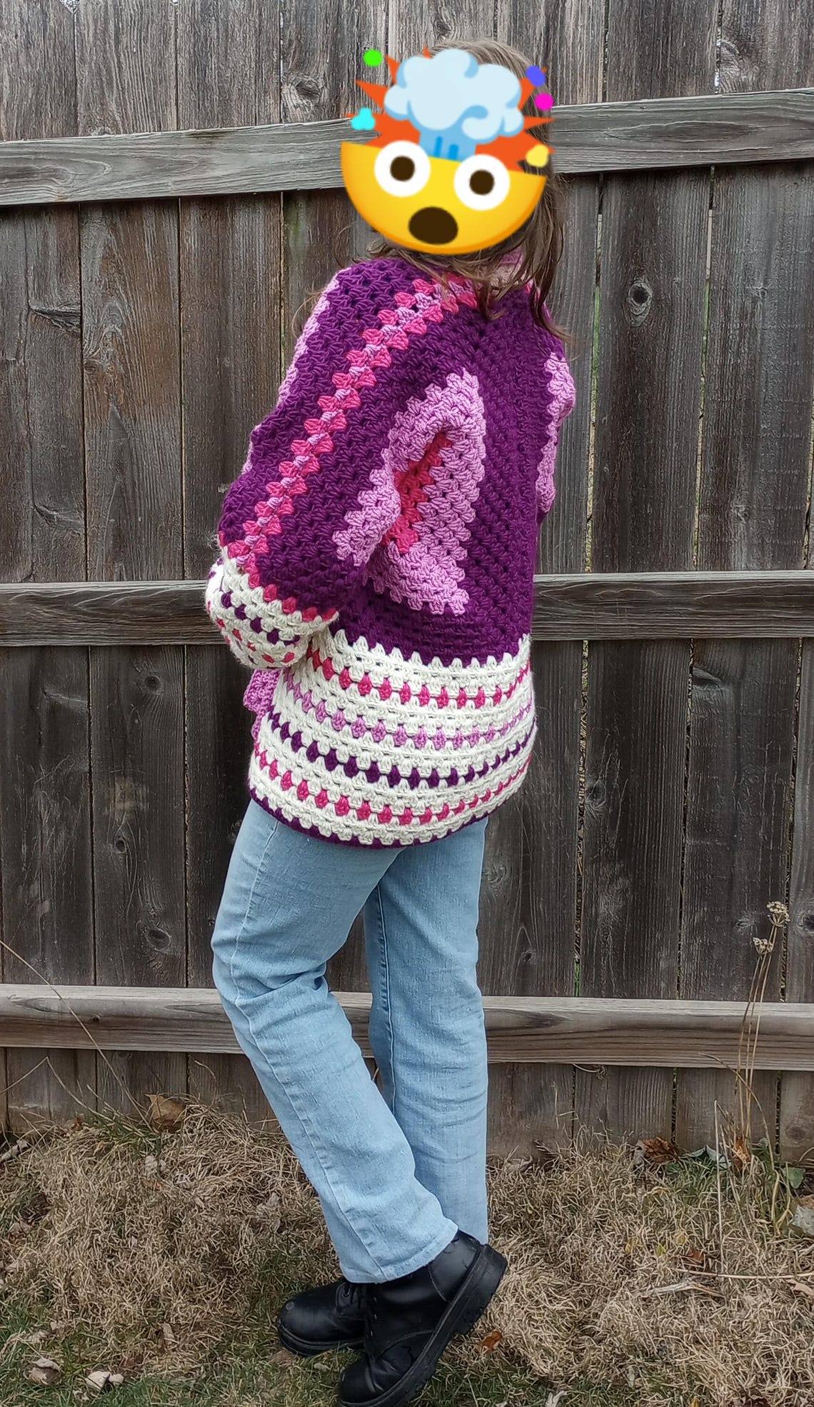 Cardigan | Handmade| Crochet | Customizable Colors | Warm Winter ...