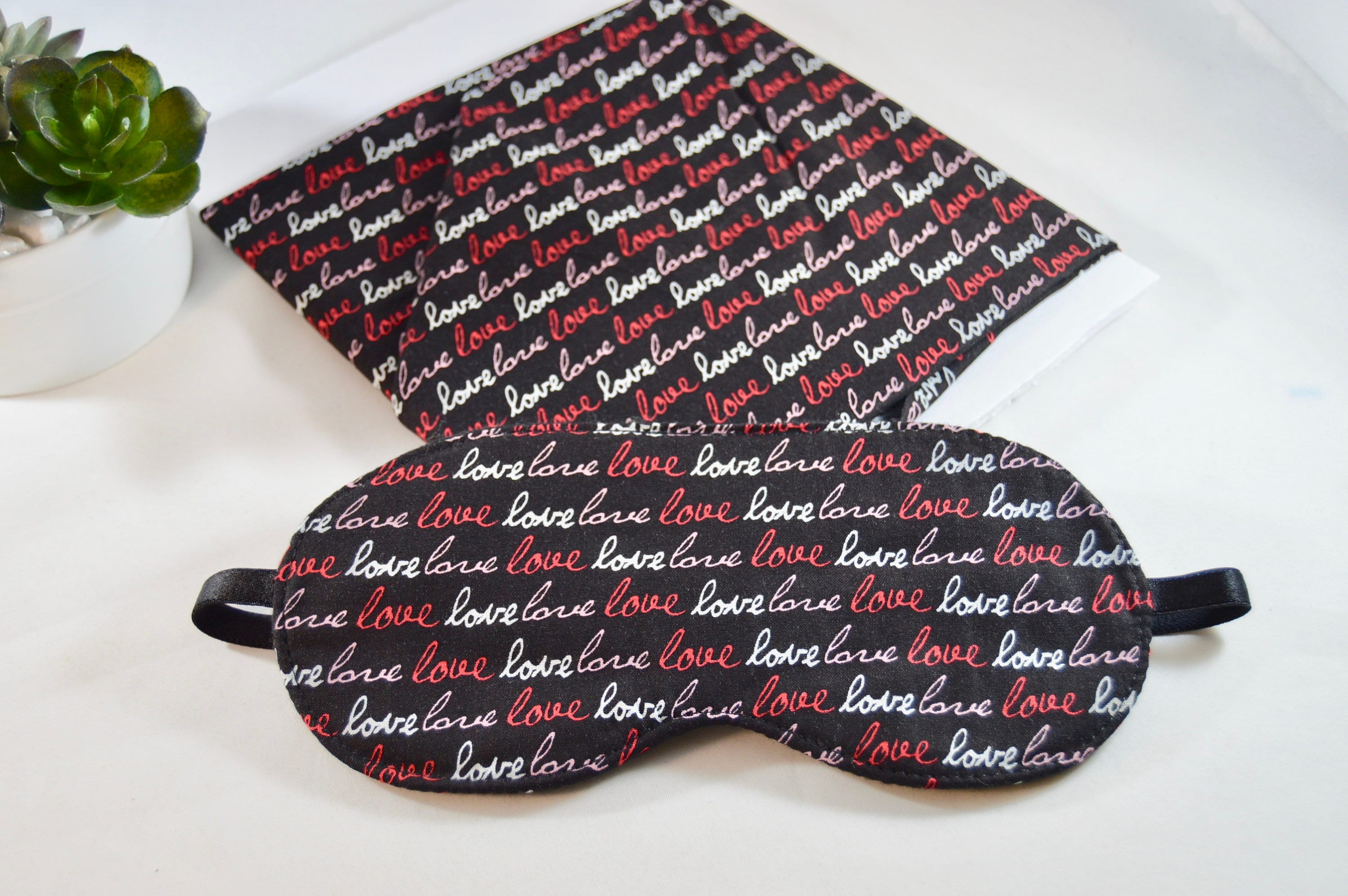 Love Sleeping Mask Words Novelty Gift Adjustable Comfortable | Etsy