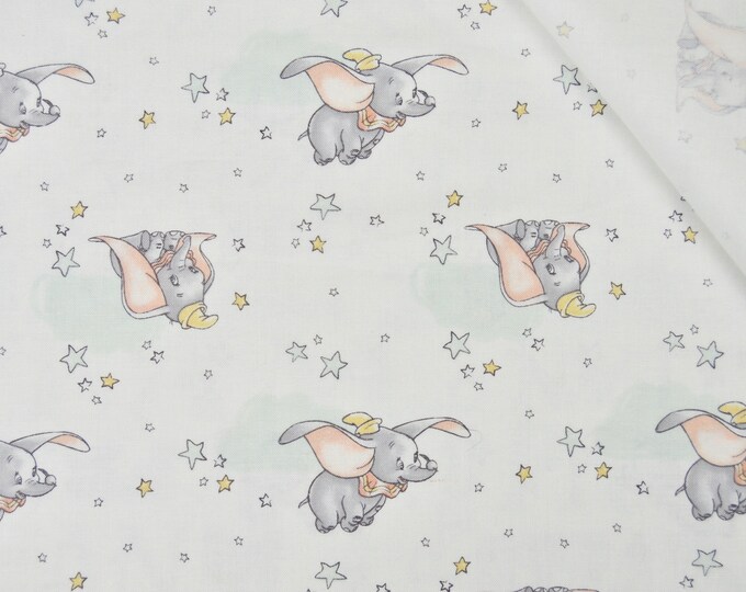 Disney Dumbo Fabric, NEW Sentmental Camelot Fabrics, Cotton Material ...