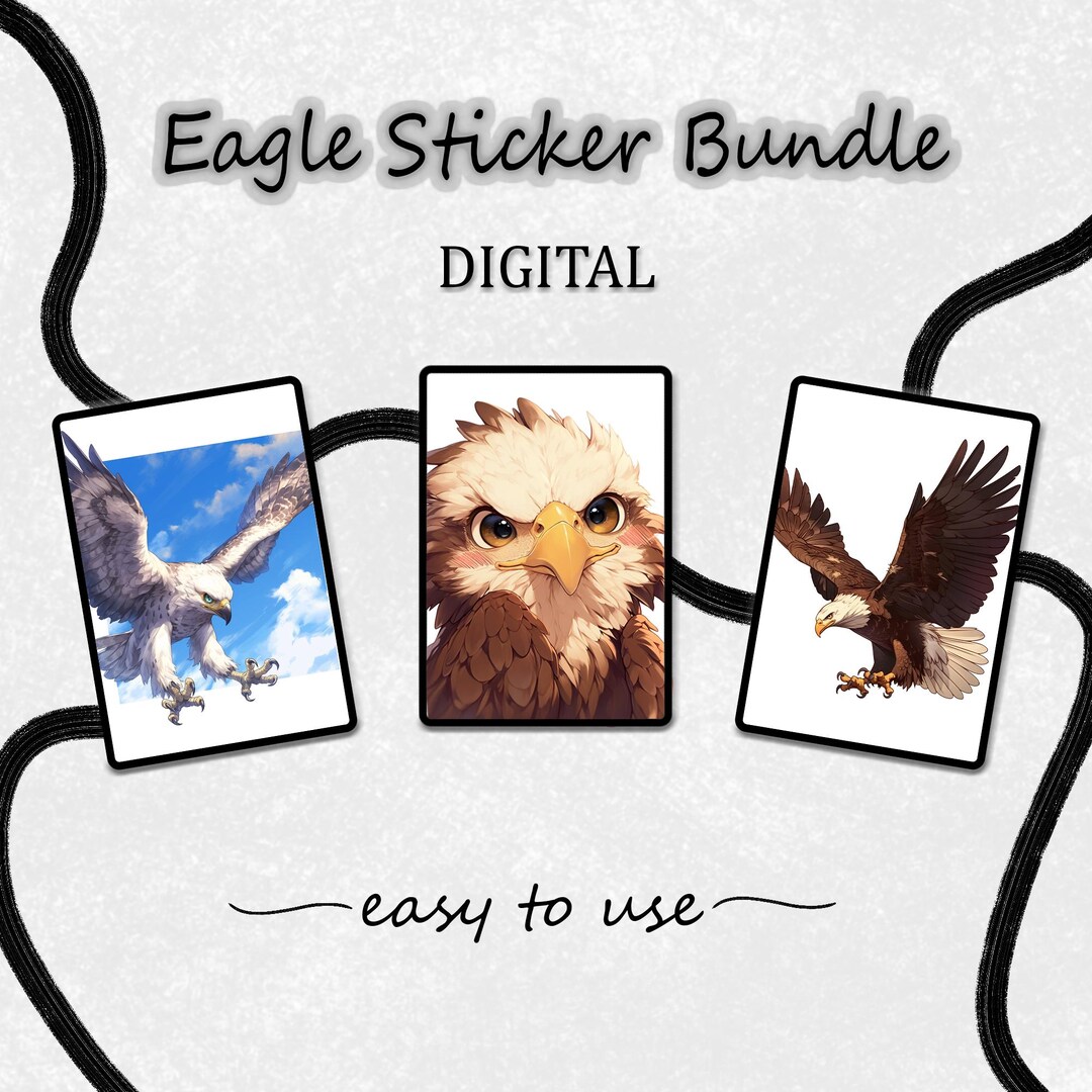 Cool Eagle Stickers in Png Files Stunning Eagle Stickers for Your ...