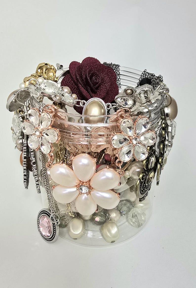 Custom Jewelry Jar, Mystery Jewelry Box, Curated Jewelry Jars Vintage ...